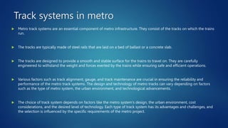 traffic management system in metro in details | PPT