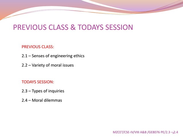 UNIT 2.pptx professional ethics engineering | PPTX | Educational Assessment | Education