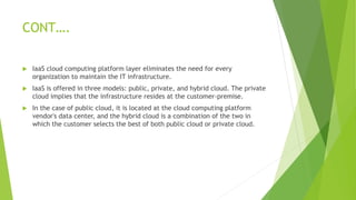Cloud Computing (Infrastructure as a Service)UNIT 2 | PPT