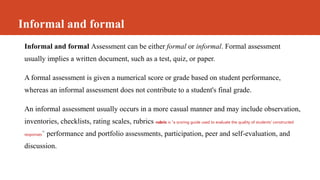 Unit 2. classification of Assessment.pptx