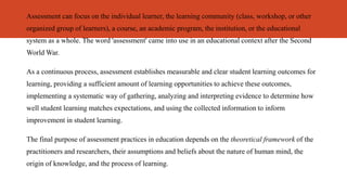 Unit 2. classification of Assessment.pptx