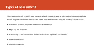 Unit 2. classification of Assessment.pptx