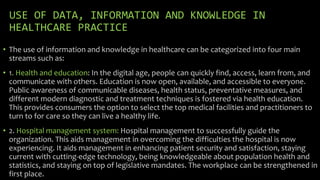 HEALTH INFORMATICS;PRINCIPLES OF HEALTH INFORMATICS | PPTX