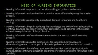 HEALTH INFORMATICS;PRINCIPLES OF HEALTH INFORMATICS | PPTX