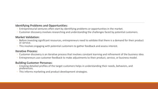 Customer discovery is a crucial component of the entrepreneurial ...