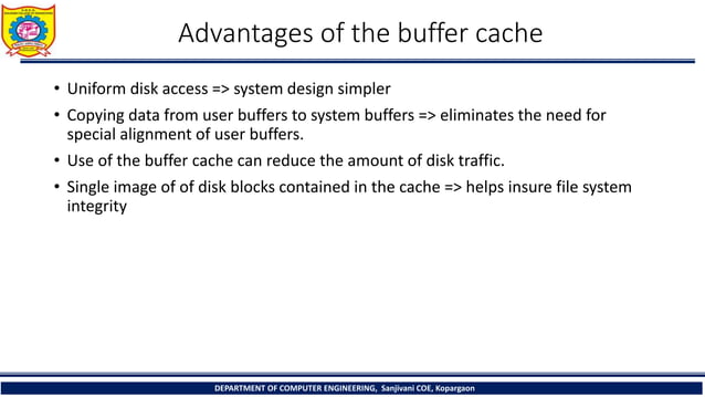 Unit 2.2. Buffer Cache.pptx (Introduction to Buffer Chache) | PPTX | Operating Systems ...