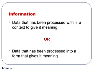 Unit 2. Data, Knowledge, Information.pptx