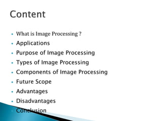 introduction to image processing unit 2. | PPTX