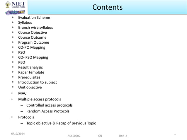 Computer network data link layer Unit2.pptx