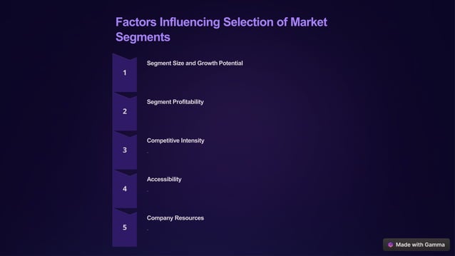 Introduction to market segmentation on management | PPT