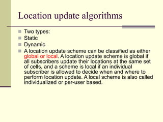 UNIT 2 mobility management system for wireless system | PPT