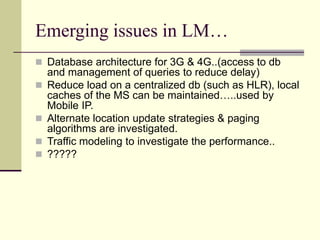 UNIT 2 mobility management system for wireless system | PPT