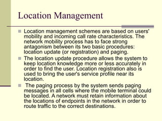 UNIT 2 mobility management system for wireless system | PPT