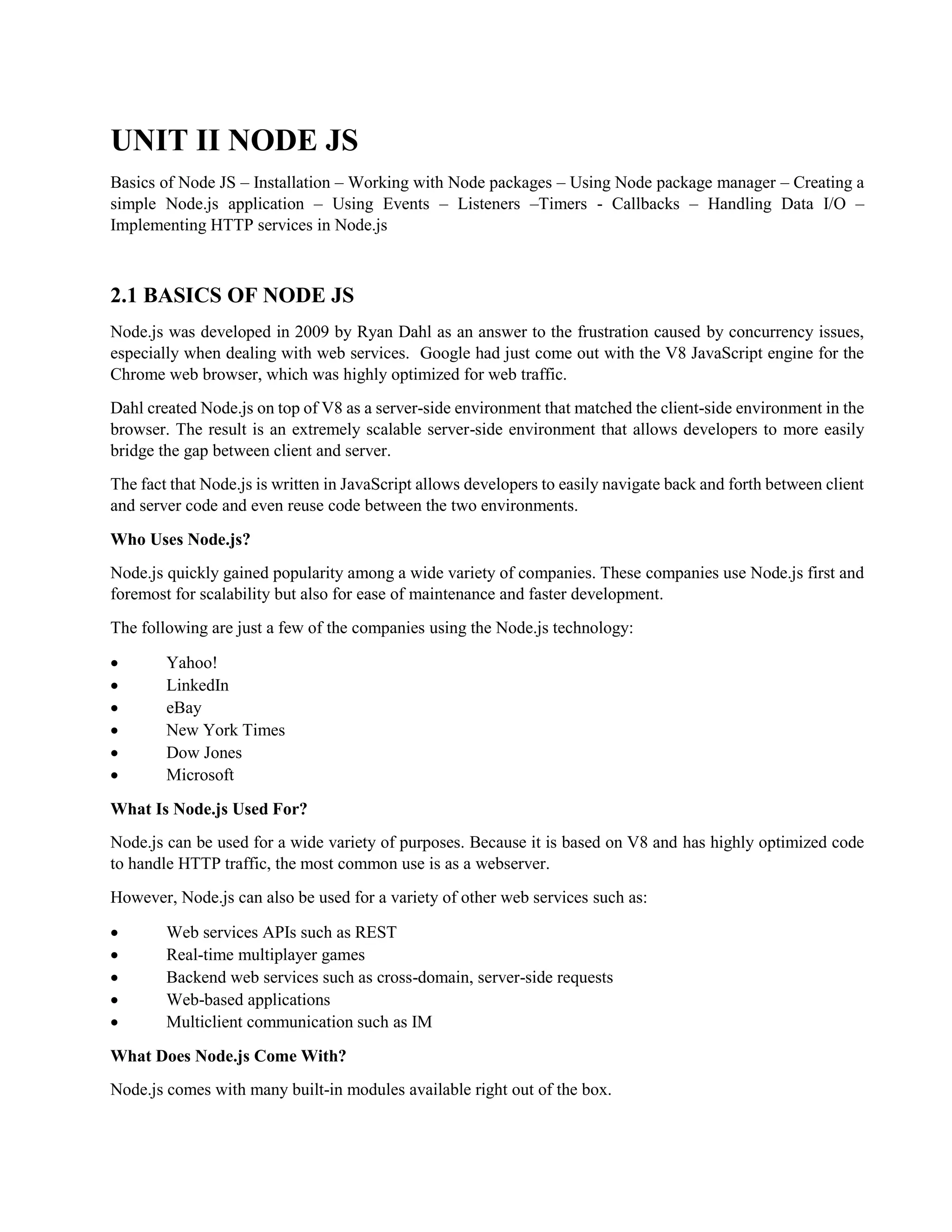 unit 2 of Full stack web development subject | PDF