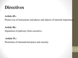 Understand state directive principles and fundamental duties. | PPT