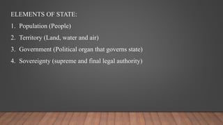 Individual and State - Understanding Political Structures | PPTX