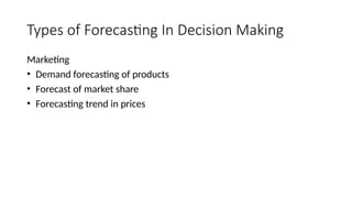 Demand Forecasting and its methods in Operations | PPTX