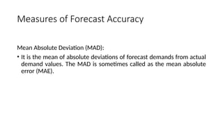 Demand Forecasting and its methods in Operations | PPT