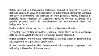 Demand Forecasting and its methods in Operations | PPT