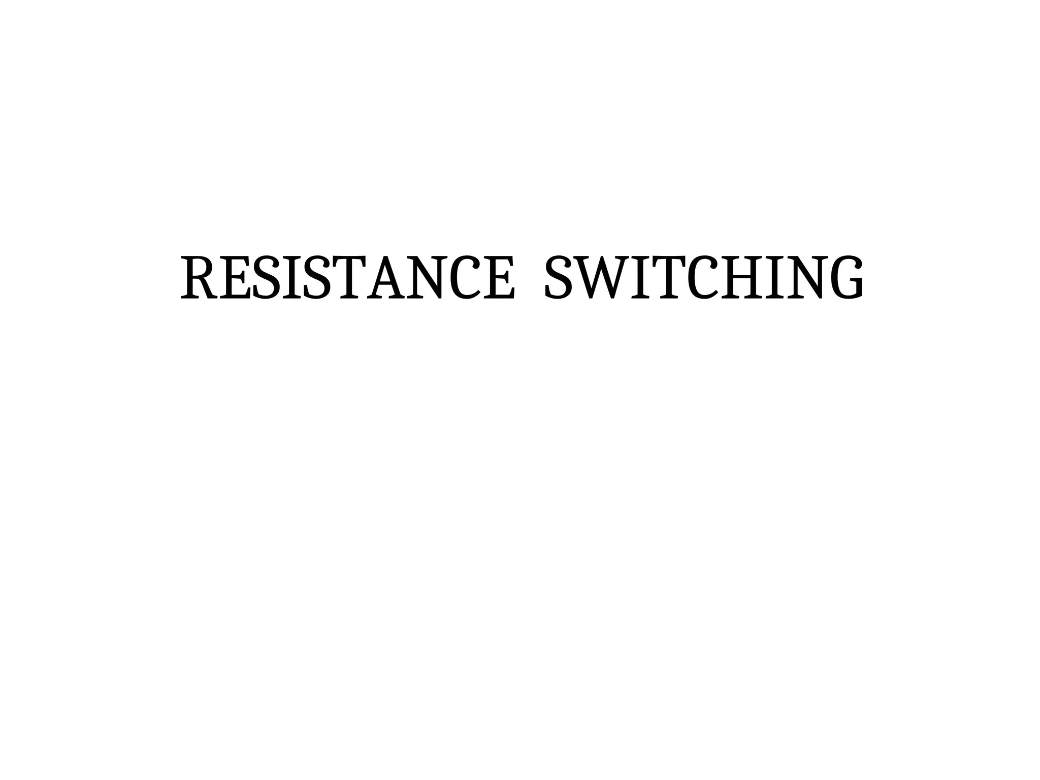 Over voltages due to switching transients - resistance switching and the equivalent circuit for ...