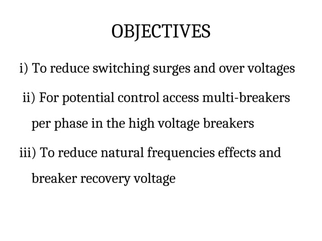 Over voltages due to switching transients - resistance switching and the equivalent circuit for ...