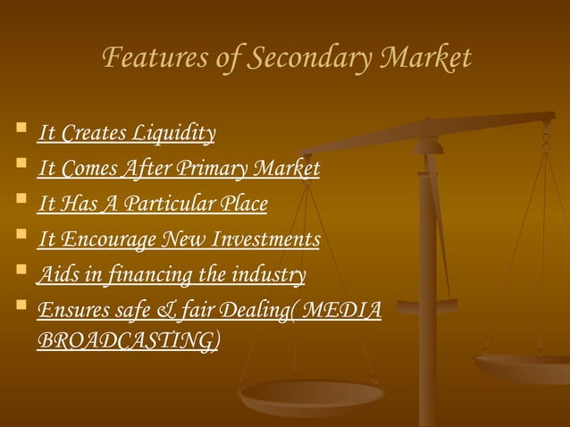 Introduction of Primary and secondary market | PPTX