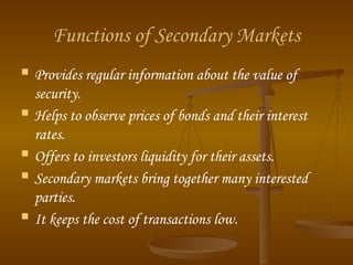 Introduction of Primary and secondary market | PPTX
