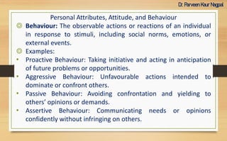 Unit 2 Personality and Emotions, M.Com, Business Management | PDF