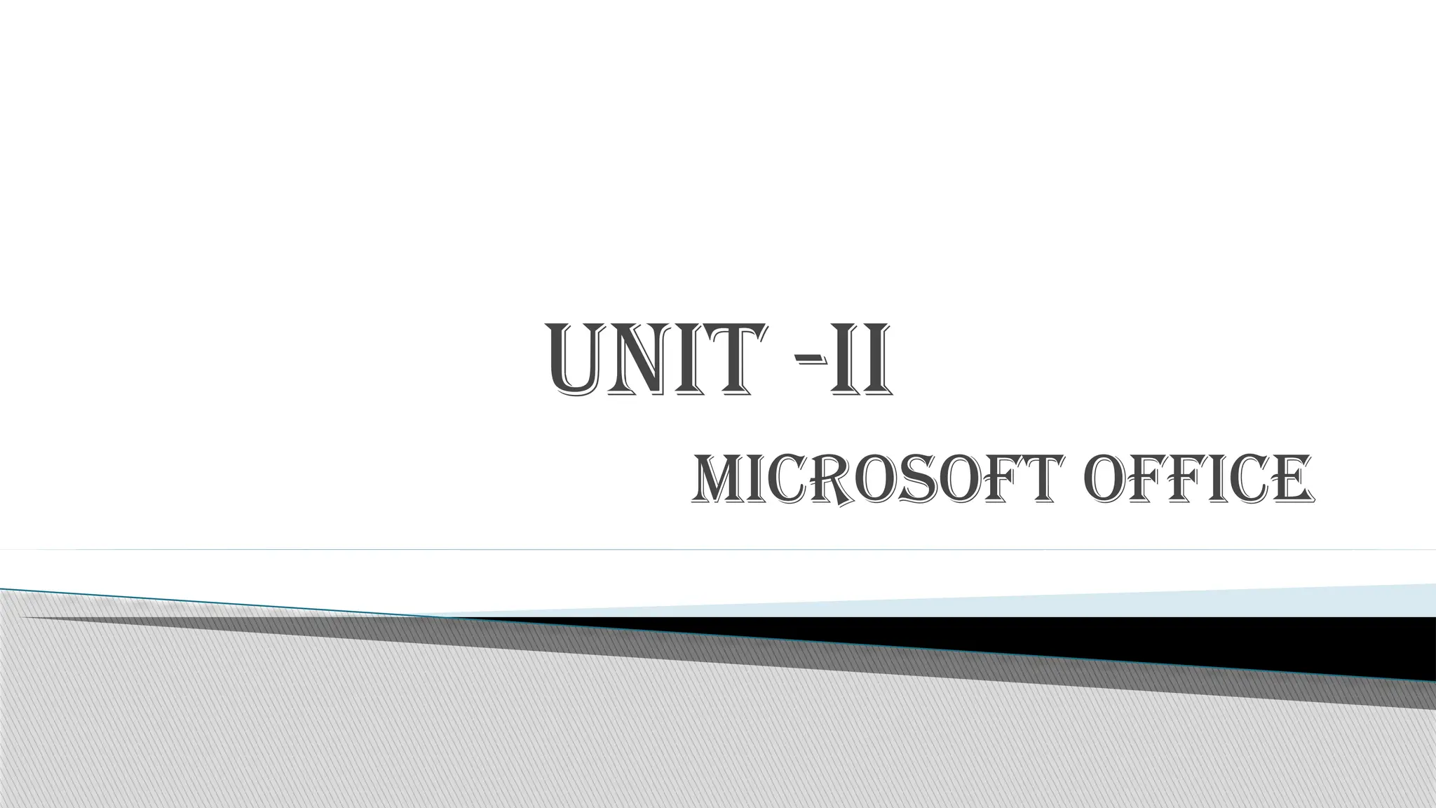 Computer Application in Business Word & Excel | PPTX