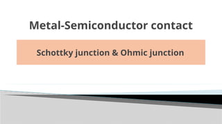 Unit 2.8 Metal-Semiconductor contact (1).pptx