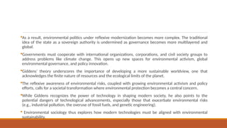 ENVIRONMENTAL SOCIOLOGY IN THE LATE 1990s | PPTX