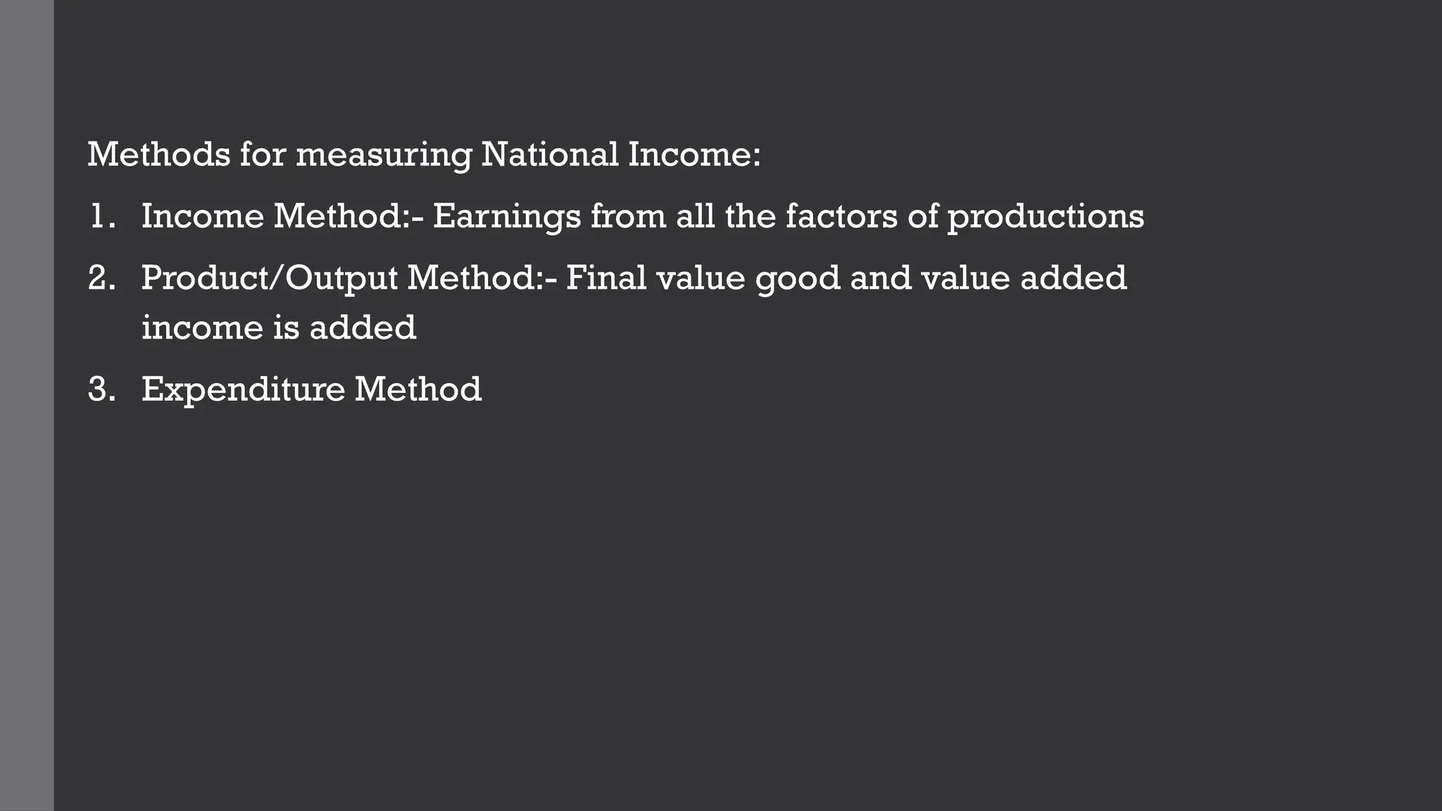 National Income (Measure, problems etc..) | PPT