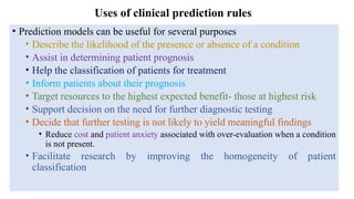UNIT_2.1 Clinical prediction rules power point presentation document | PPT