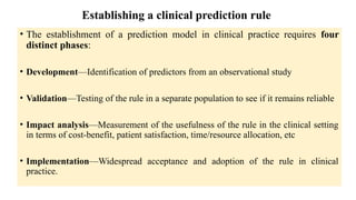 UNIT_2.1 Clinical prediction rules power point presentation document | PPT