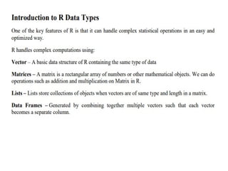 CONTROL STRUCTURES, DATA TYPES AND OBJECTS | PPT