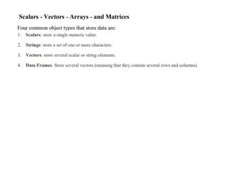 CONTROL STRUCTURES, DATA TYPES AND OBJECTS | PPT