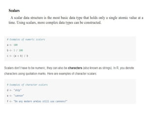 CONTROL STRUCTURES, DATA TYPES AND OBJECTS | PPT
