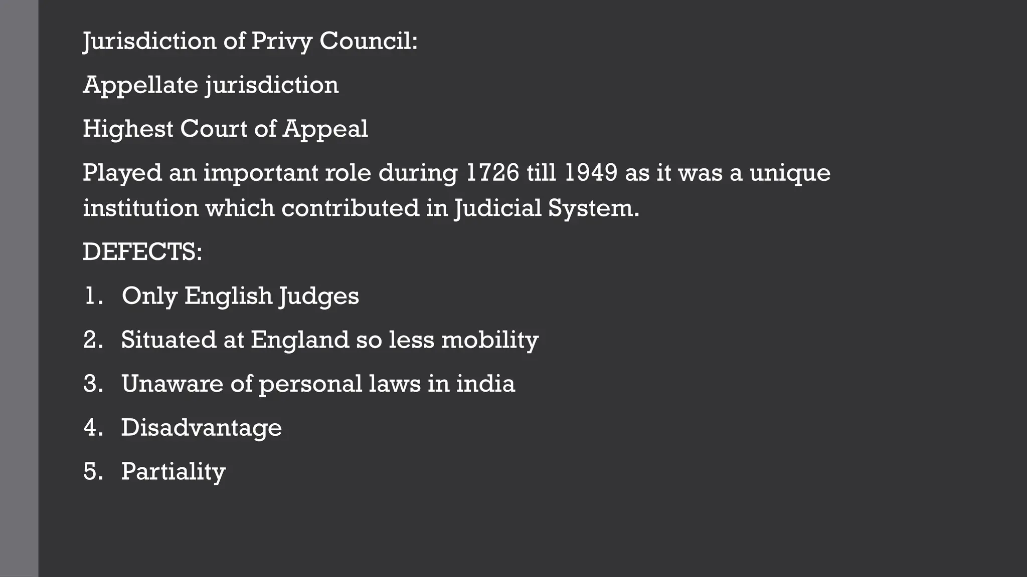 Privy Council and Establishment of Federal Courts | PPTX