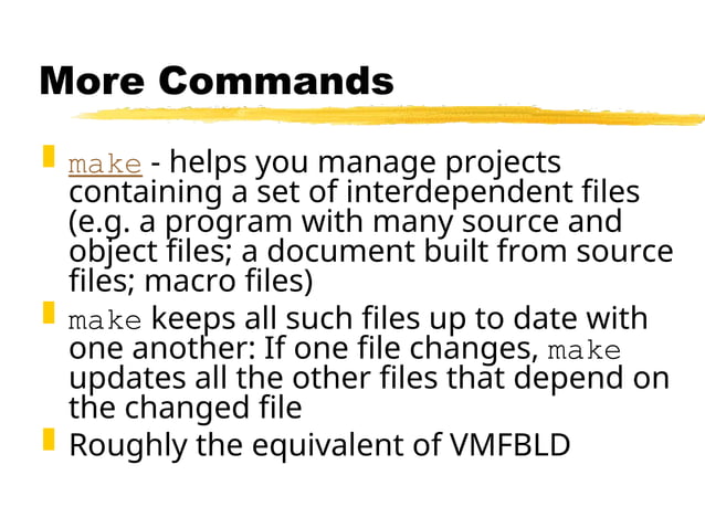 HISTORY, TYPES OF EMBEDDED LINUX, COMMANDS, | PPT
