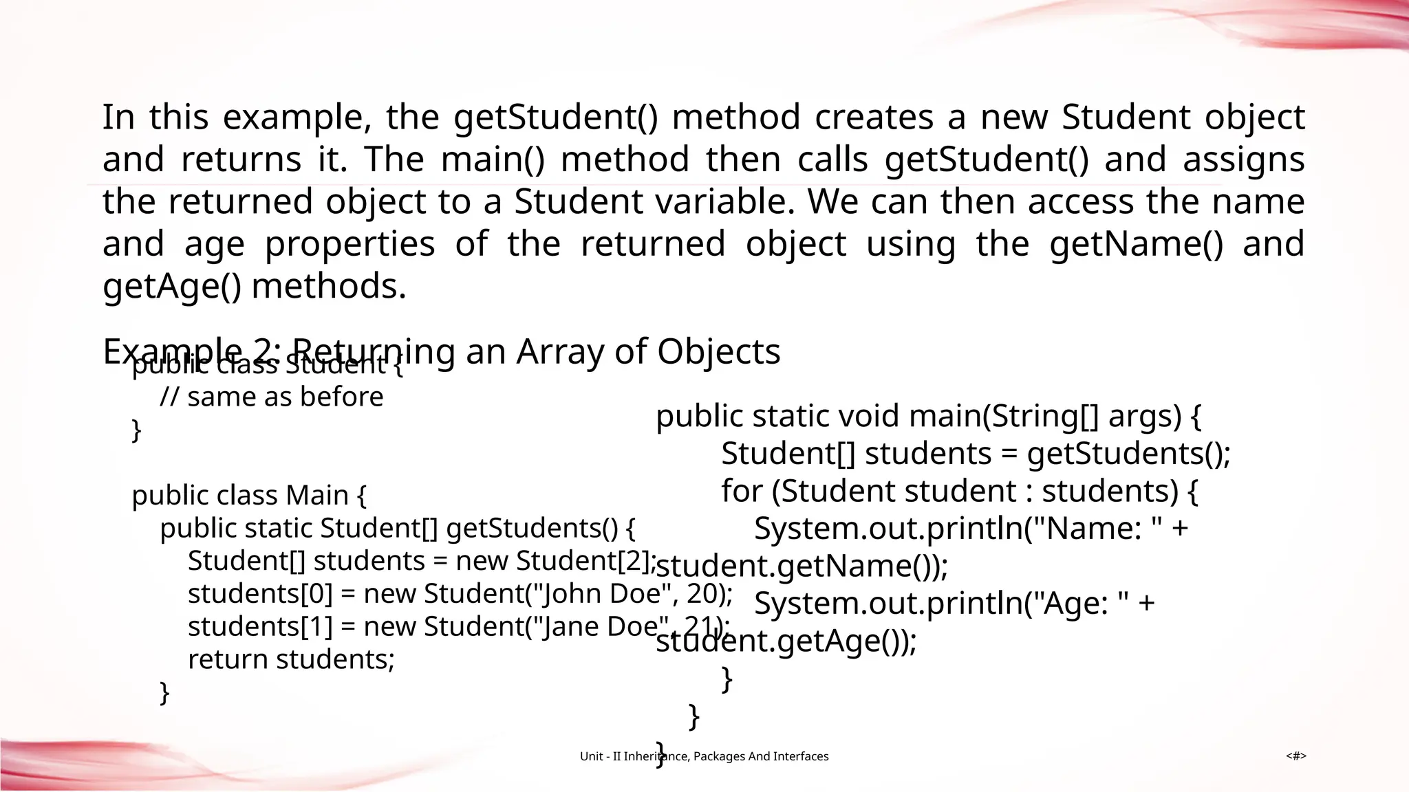 UNIT 2 & unit 3 OBJECT ORIENTED PROGRAMMING | PPTX