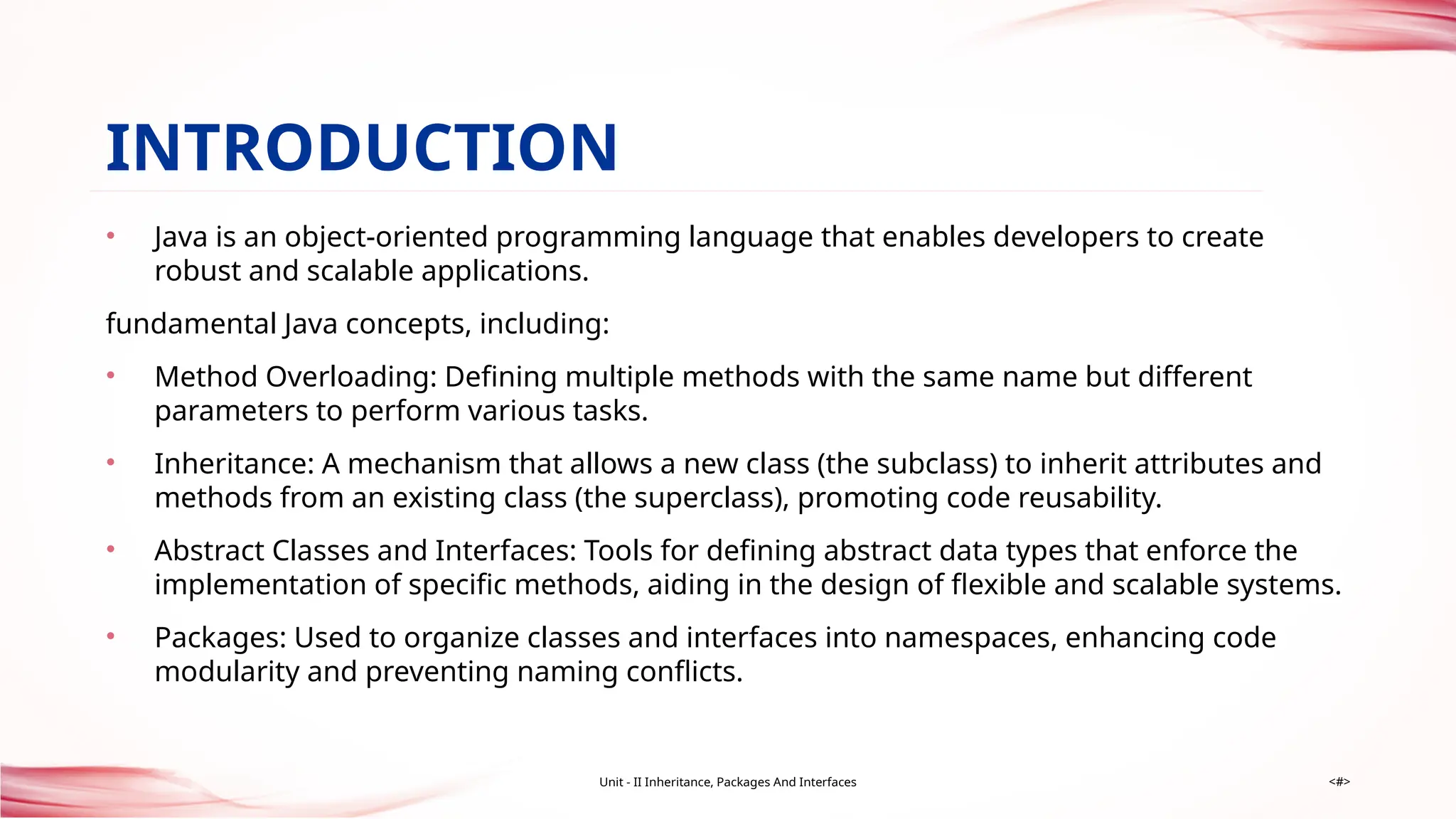 UNIT 2 & unit 3 OBJECT ORIENTED PROGRAMMING | PPTX