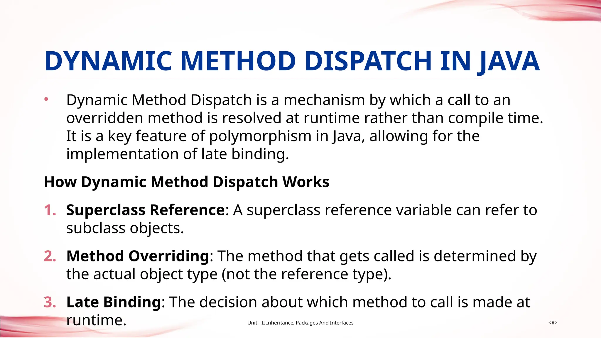 UNIT 2 & unit 3 OBJECT ORIENTED PROGRAMMING | PPTX