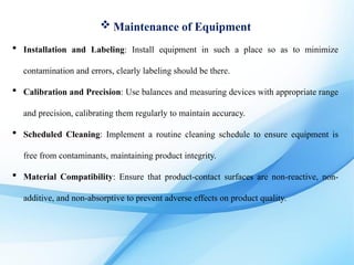 Good manufacturing practices: Organization and personnel, Hygiene ...