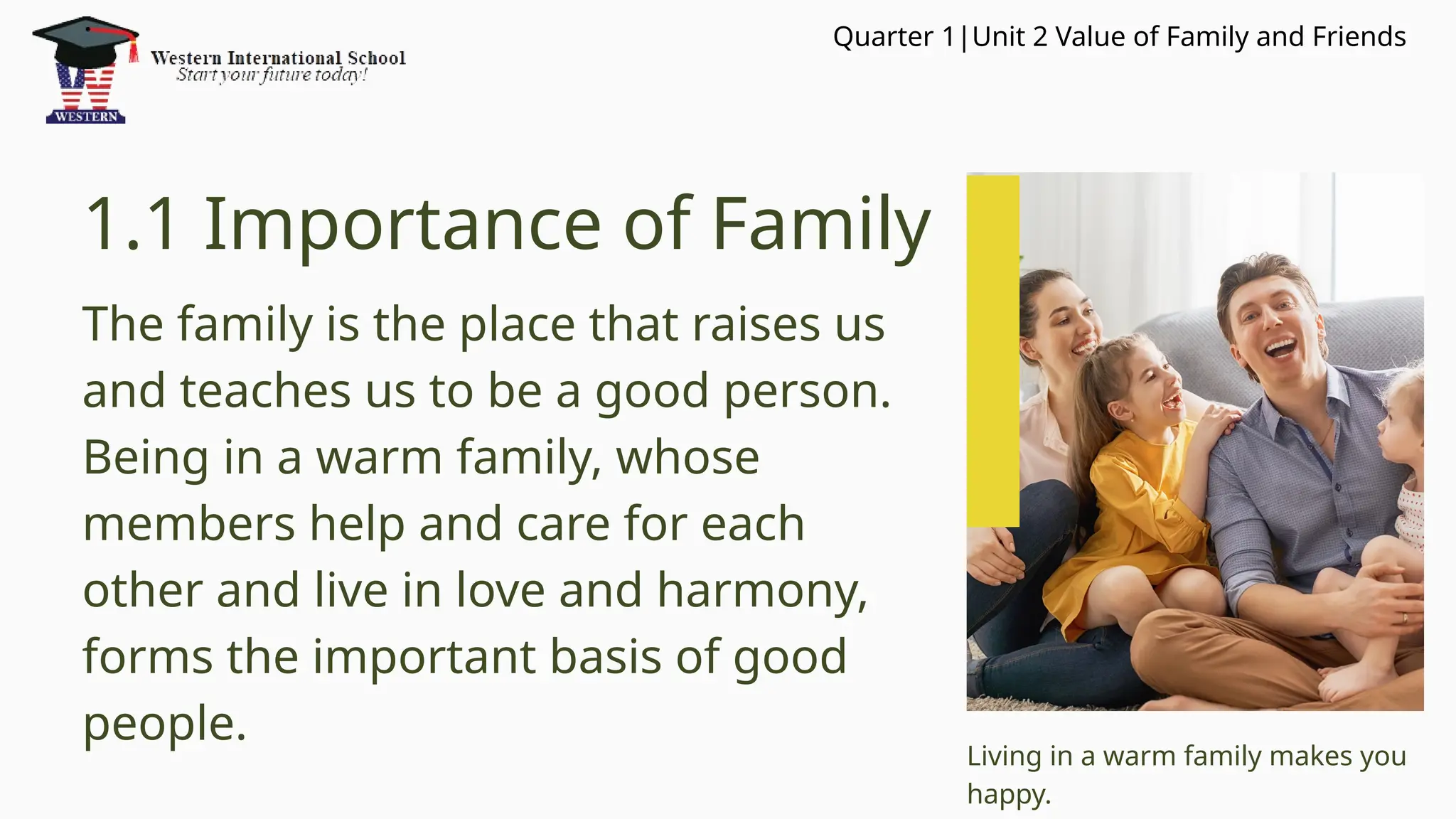 Unit 2. Different types of family- extended and nuclear family Gr. 3.pptx