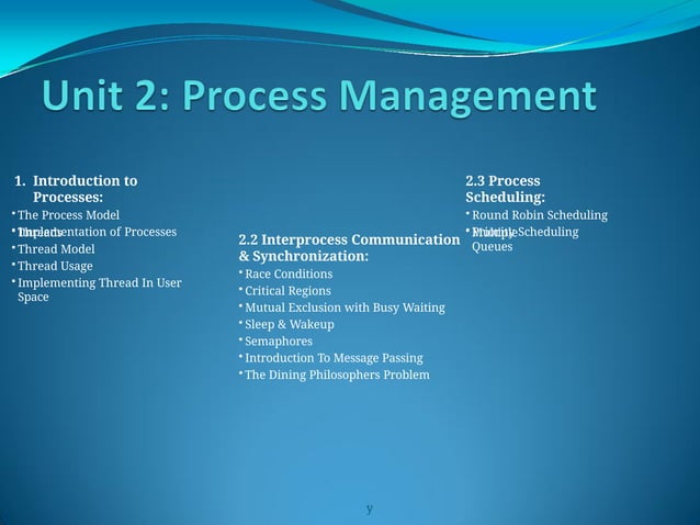 unit 2- process management of Operating System | PPTX