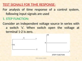unit 2.pptx- time response analysis of control system | PPTX
