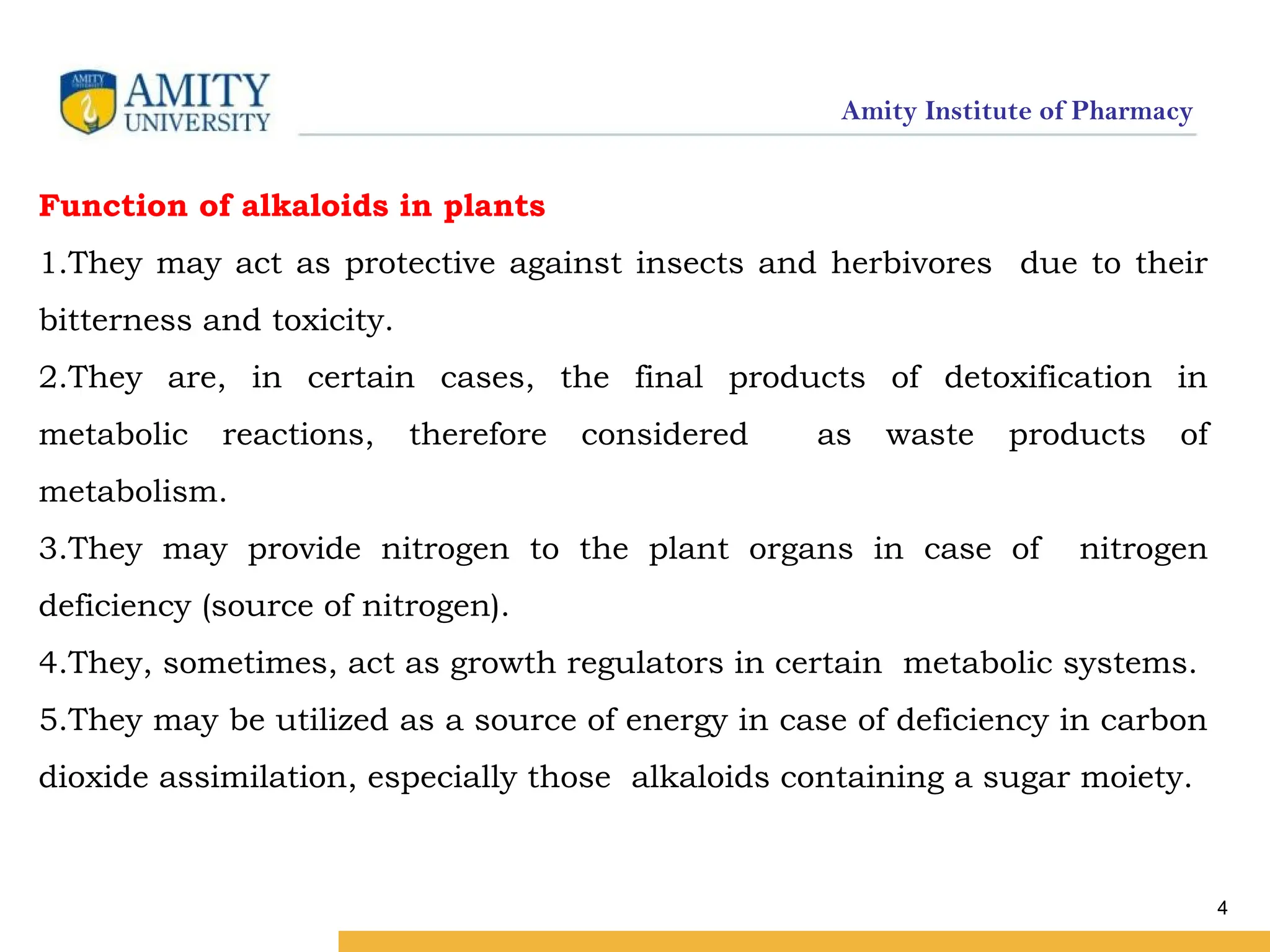 UNIT 2.1.PPT alkaloids, classification, properties | PPT