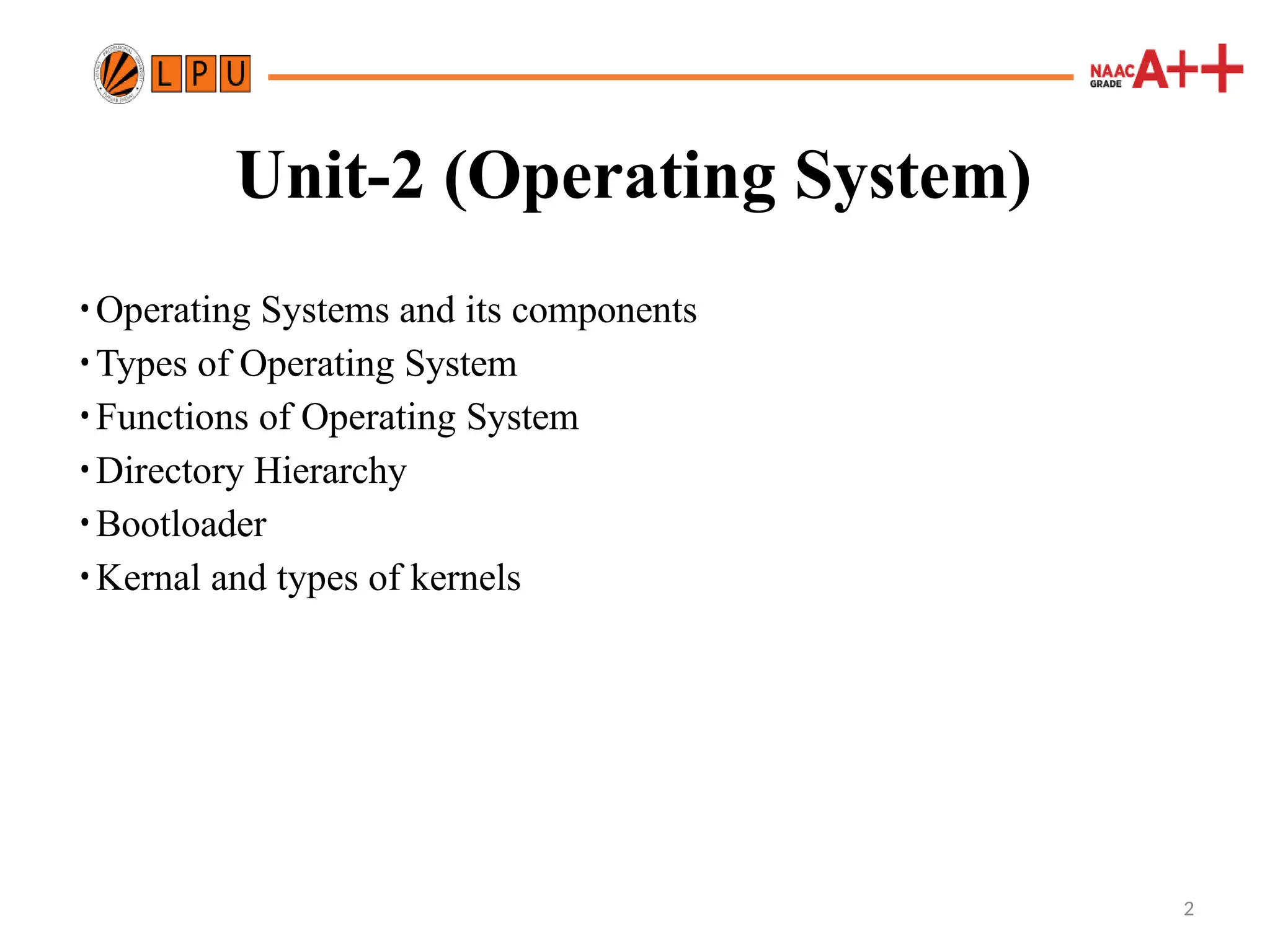 Operating Systems and its working domains | PPTX