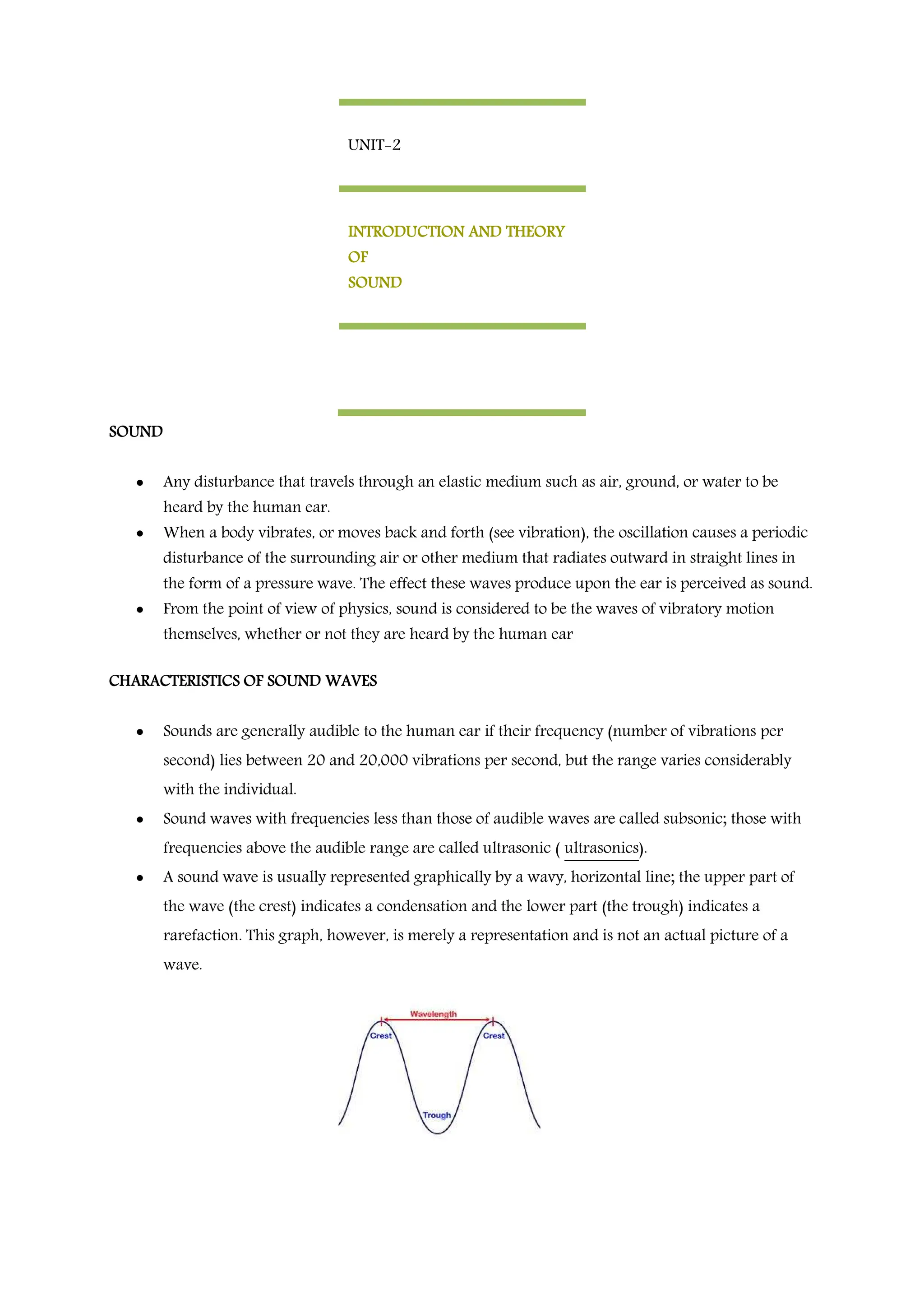 Introduction and Theory of Sound: Fundamentals, Propagation, and Human ...