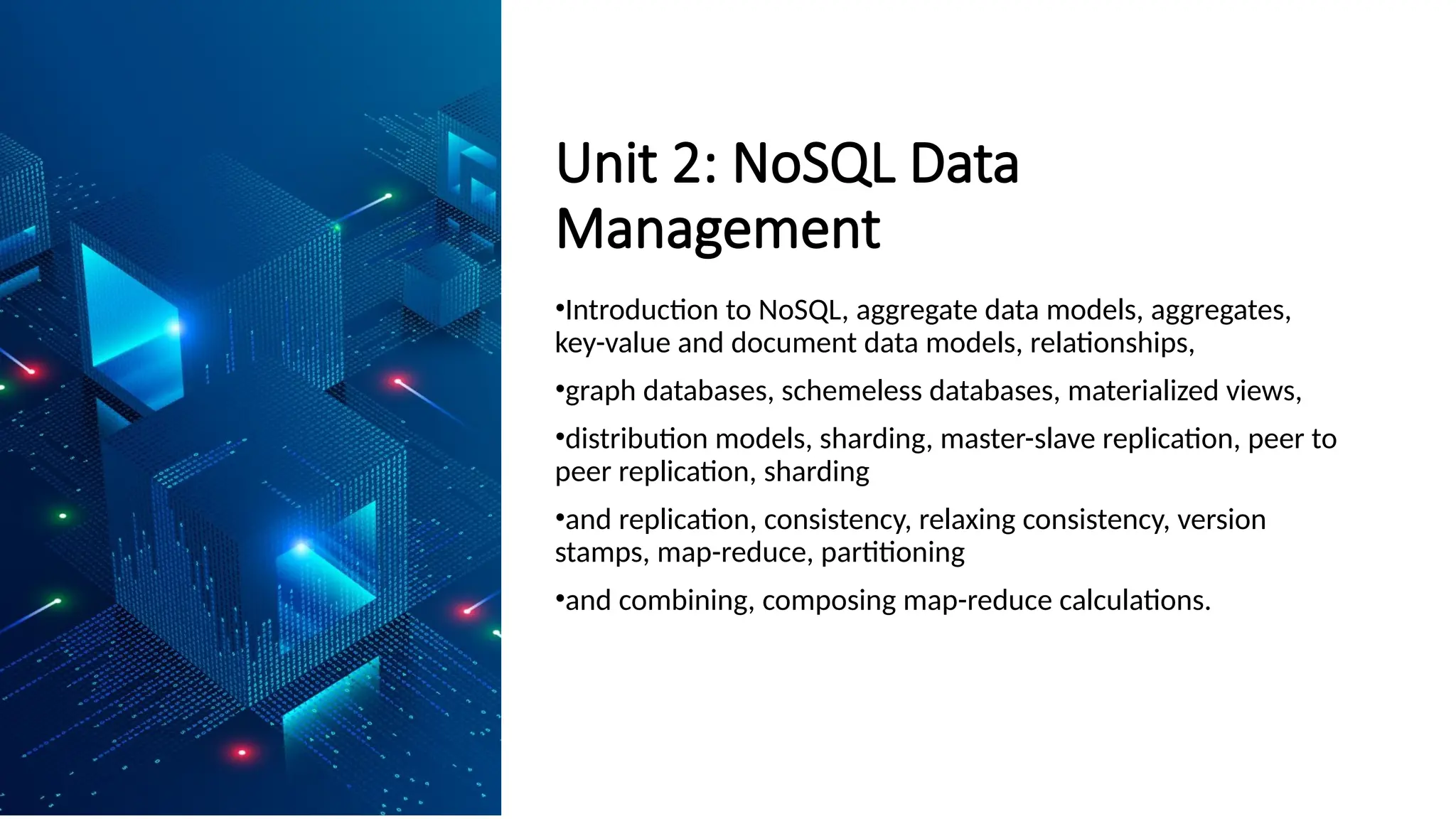 NoSQL Introduction, Data Models, Replication | PPTX